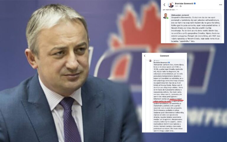 Fejsbuk rat u PDP-u: Borenović iznio prljav veš o Novom Gradu - Faktor ...